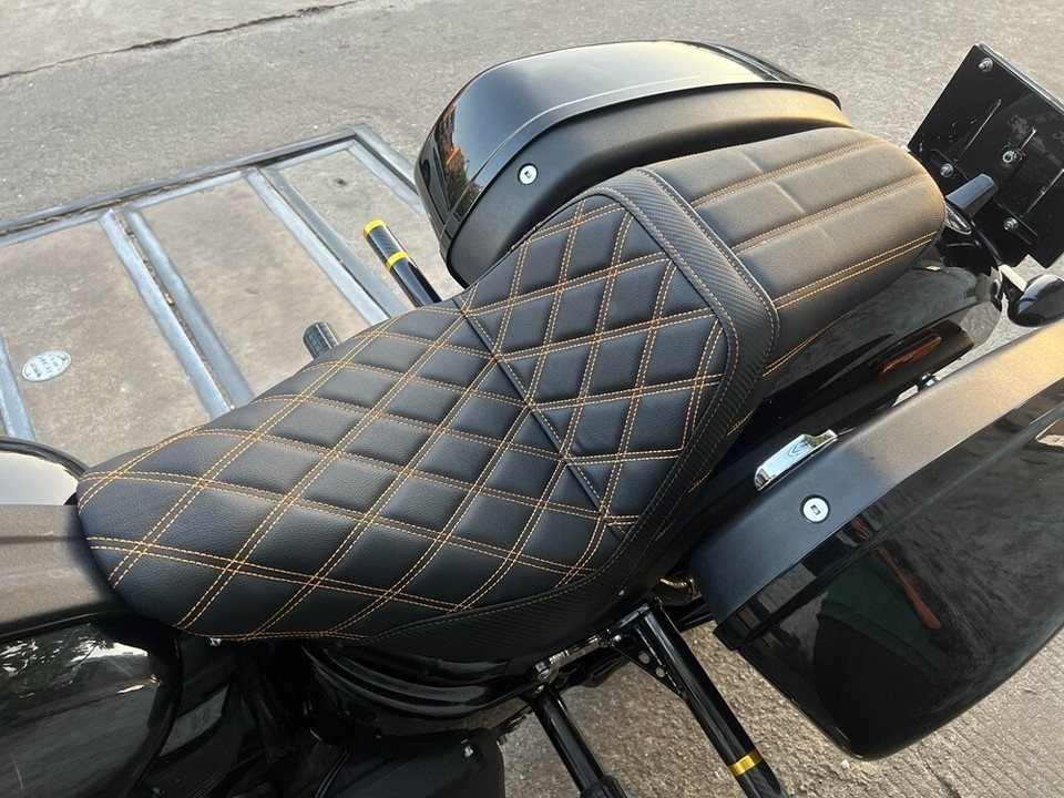 For Harley M8 Softail Low Rider ST FXLRST 2022-24 Soft Leather 2-Up Gel ...