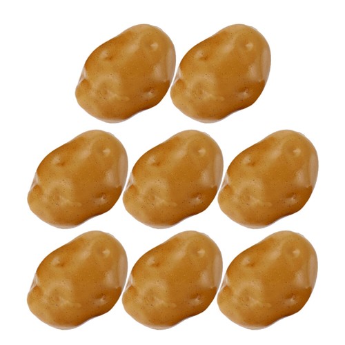 8pcs Artificial Potato Fake Potatoes Foam Artificial Potatoes Model ...