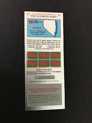 Nevada SV Instant NH Lottery Ticket, issued in 1977 no cash value | eBay