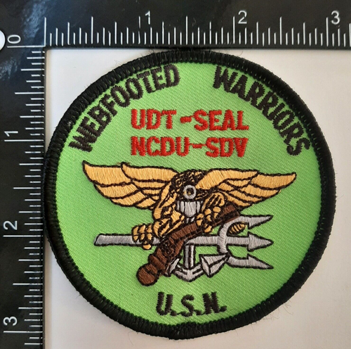 USN US Navy Webfooted Warriors UDT SEAL NCDU SUV Patch | eBay