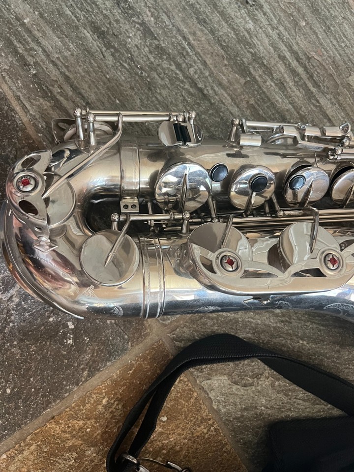 Silver tenor Saxophone with case and mouthpiece. | eBay