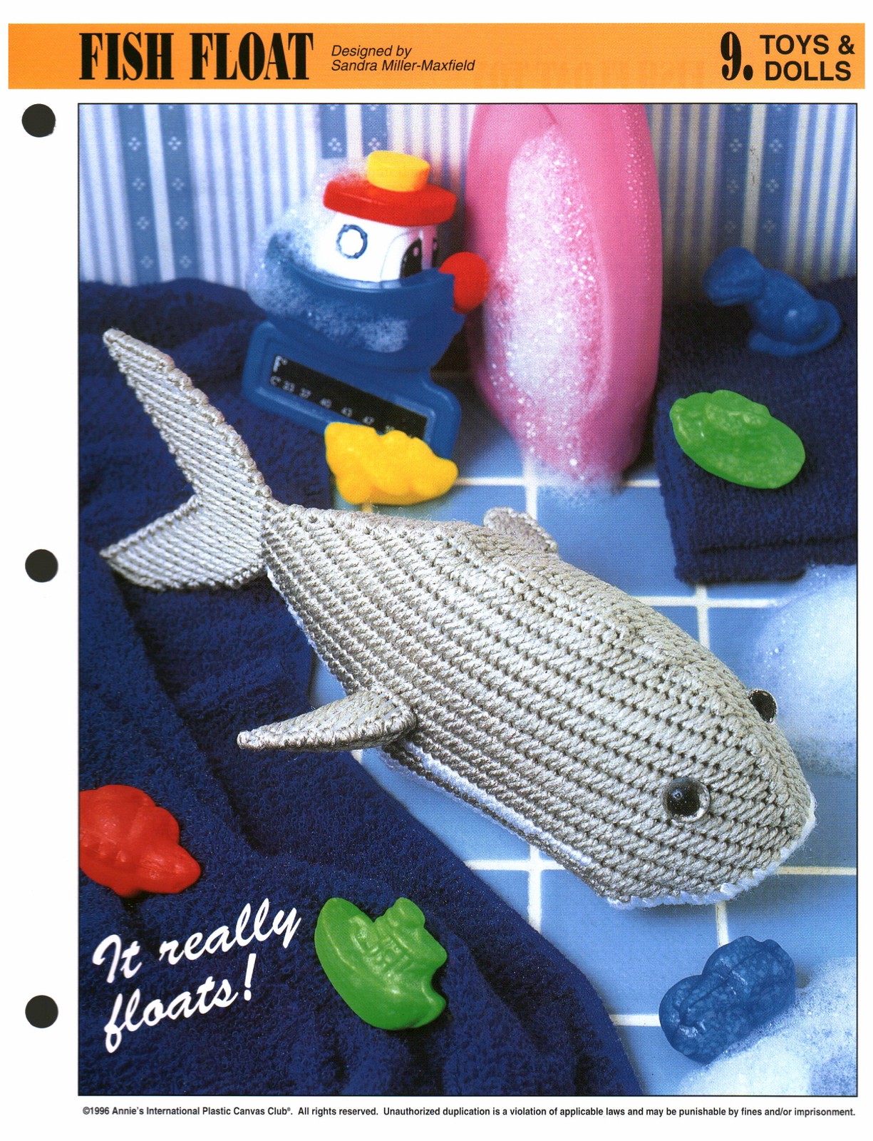 Fish Float Toy | Annie's Plastic Canvas Club Toys & Dolls PLCX426-08 | eBay