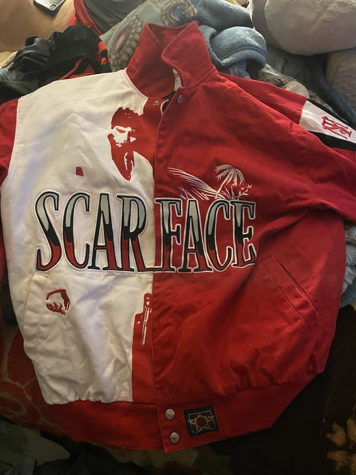 Scarface X Shoe Palace Letterman Varsity Jacket Tony … - Gem