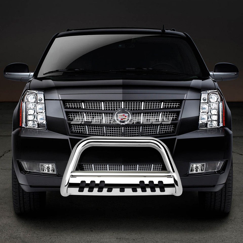 FOR 07-14 CHEVY SUBURBAN/TAHOE/ESCALADE CHROME BULL BAR PUSH BUMPER ...