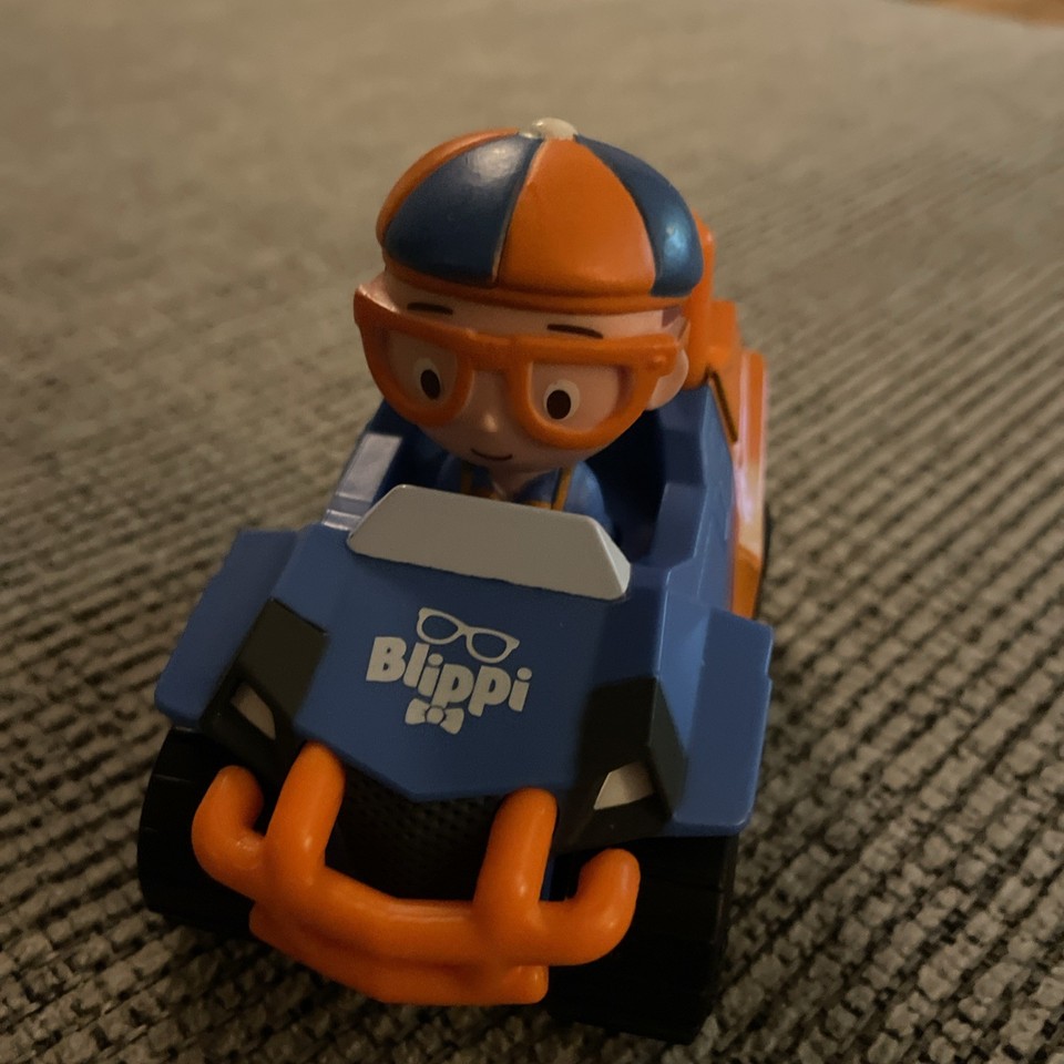 Blippi Car Toy Mini Vehicle Mobile Toy Orange Blue TV Cartoon S26 | eBay