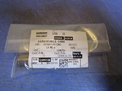 Locks - Removable Cores