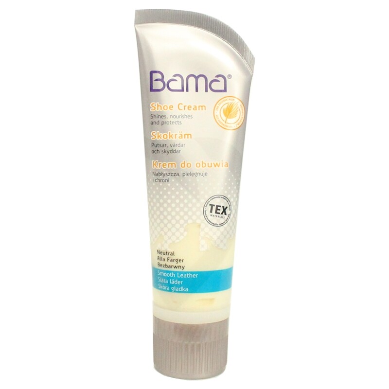 BAMA Shoe Cream with Carnauba Wax Tube With Applicator Sponge Tex ...