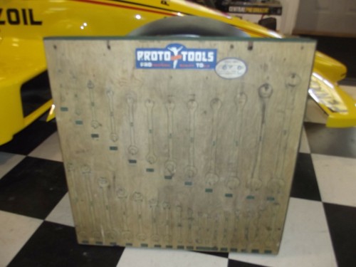 Vintage Logo Proto Tools Dealer Store Wrench Tool Display Rack Indy 500 ...