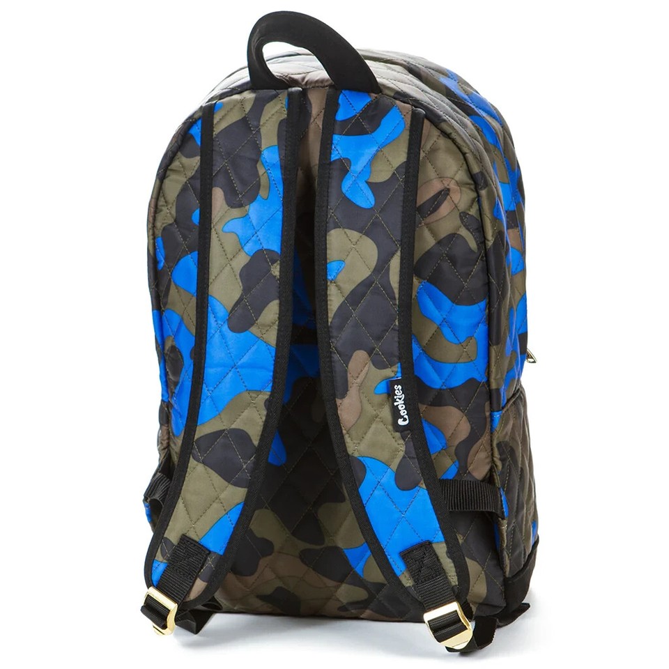 Cookies V3 Quilted Blue Cammo Backpack "Smellproof" Authentic Cookies ...
