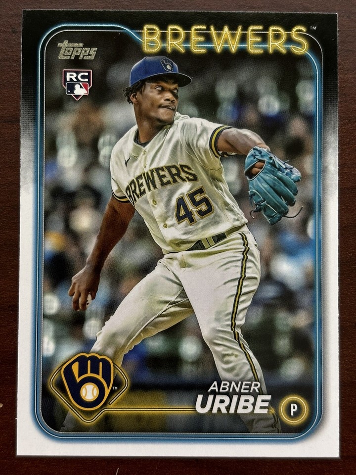 Abner Uribe Milwaukee Brewers Topps 2024 Rookie Card 310 | eBay