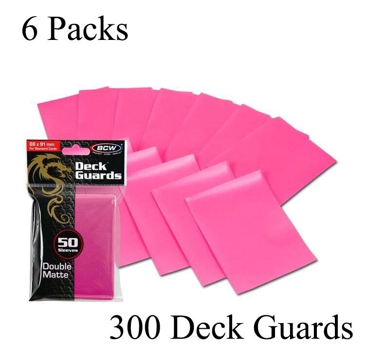 300 Matte Pink MTG BCW Deck Guards CCG MTG Pokemon Gaming Card Sleeves ...