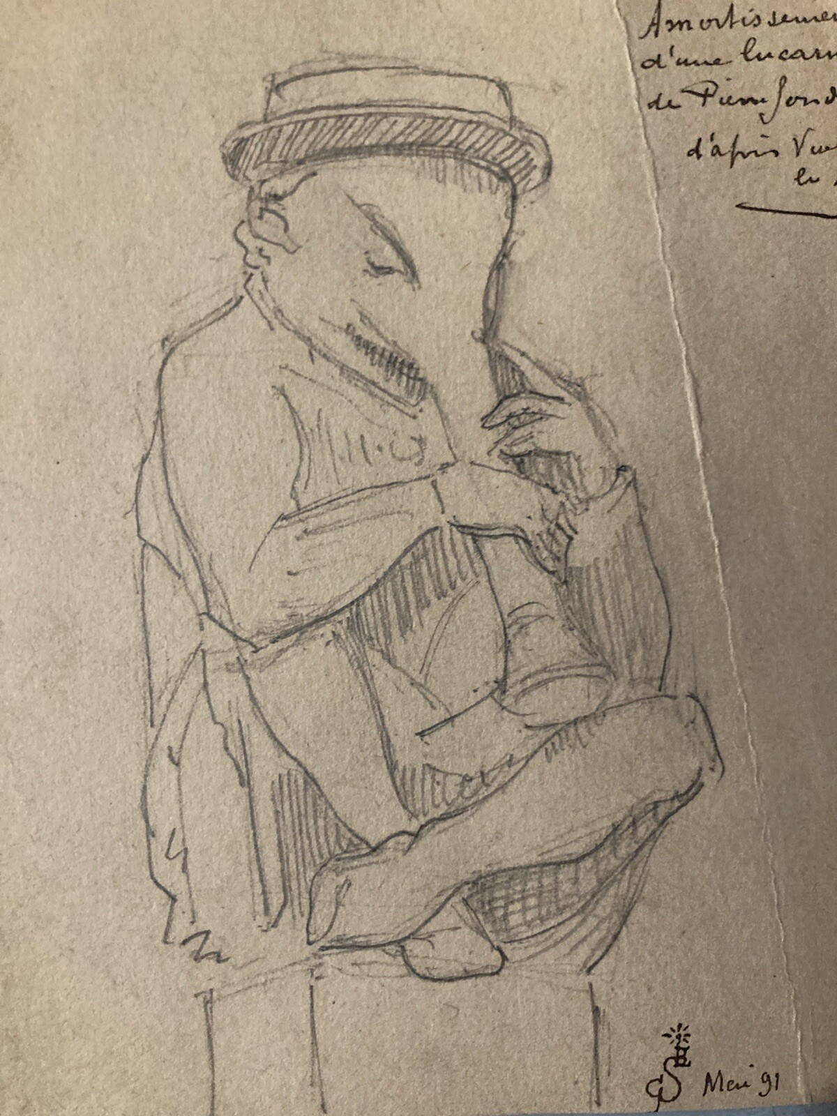 Beautiful Drawing Man Elephant Trumpet Art Outsider 1891 Surreal to ...