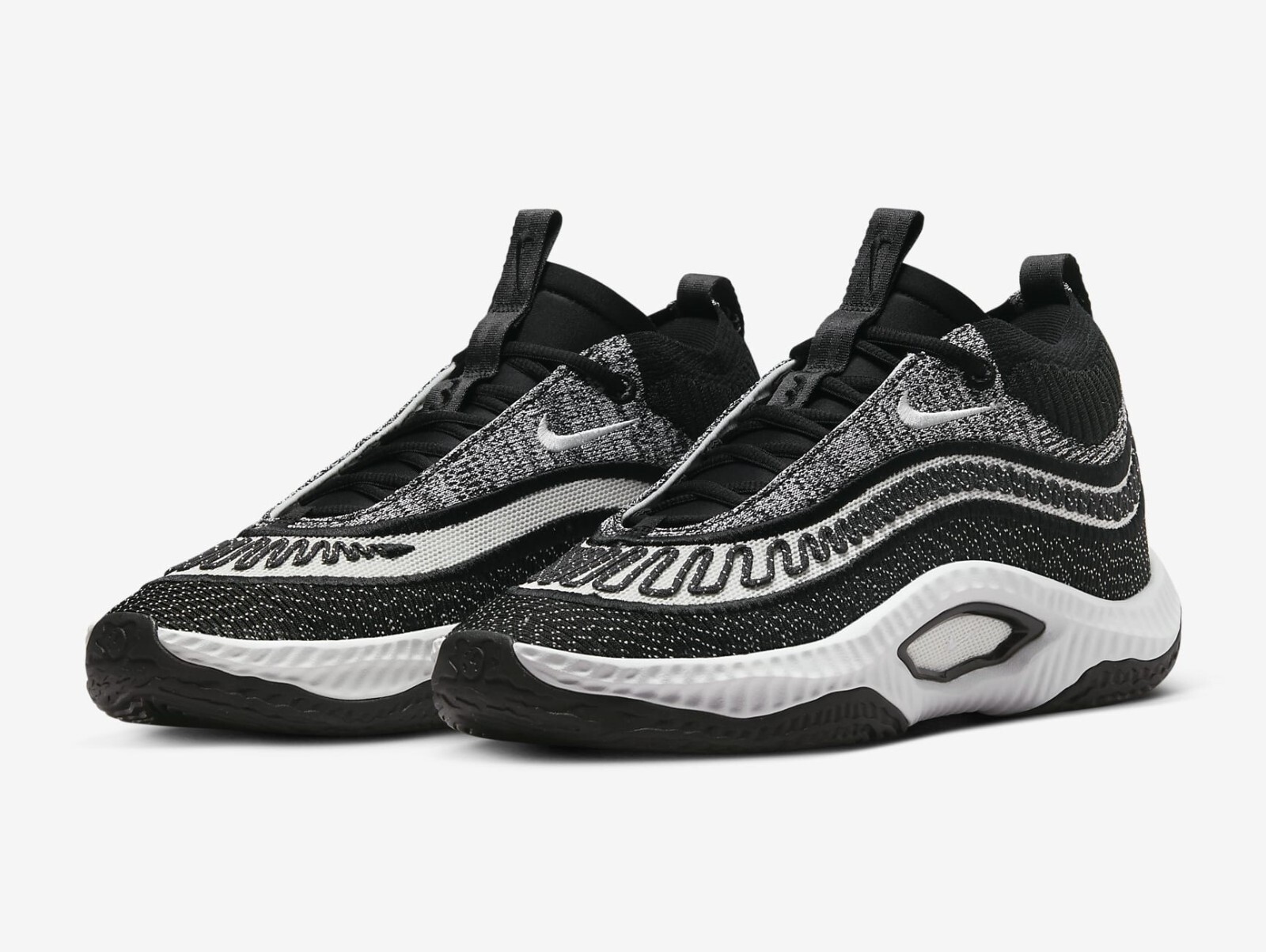 NIKE COSMIC UNITY 3 BASKETBALL SHOES MEN'S SZ 7.5 BLACK SUMMIT WHITE ...