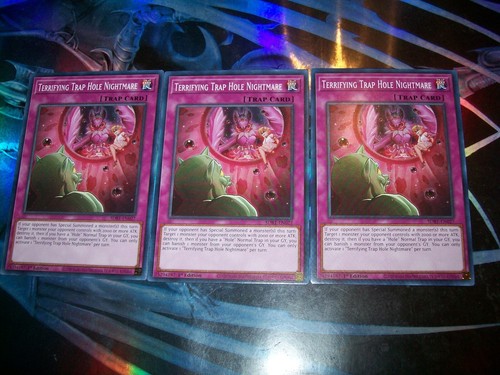 3x Terrifying Trap Hole Nightmare 1st Edition Common SDBT-EN027 Yu-Gi ...
