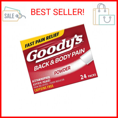 Goody's Back and Body Pain Relief Powder, 24 ct (Pack of 1) | eBay