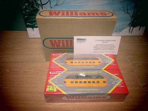WILLIAMS Union Pacific Streamliner 2 Car Set, O-27 O.B. BRAND NEW IN ...
