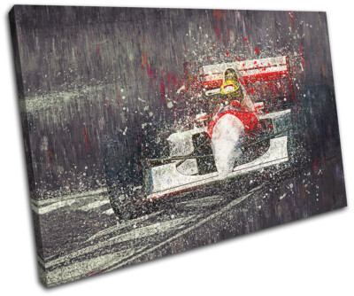 Abstract F1 Retro Formula One Sports SINGLE TOILE murale ART Photo ...