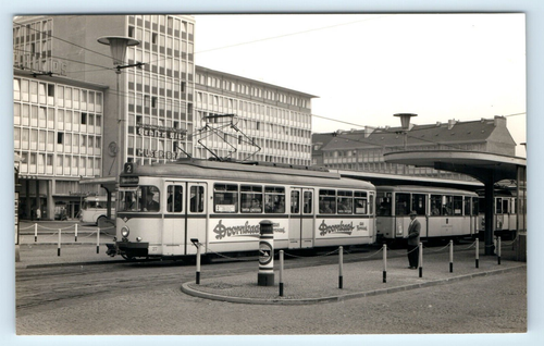 POSTCARD PHOTOGRAPH TRAM MONCHENGLADBACH Duwag Grossraumwagen GERMANY ...