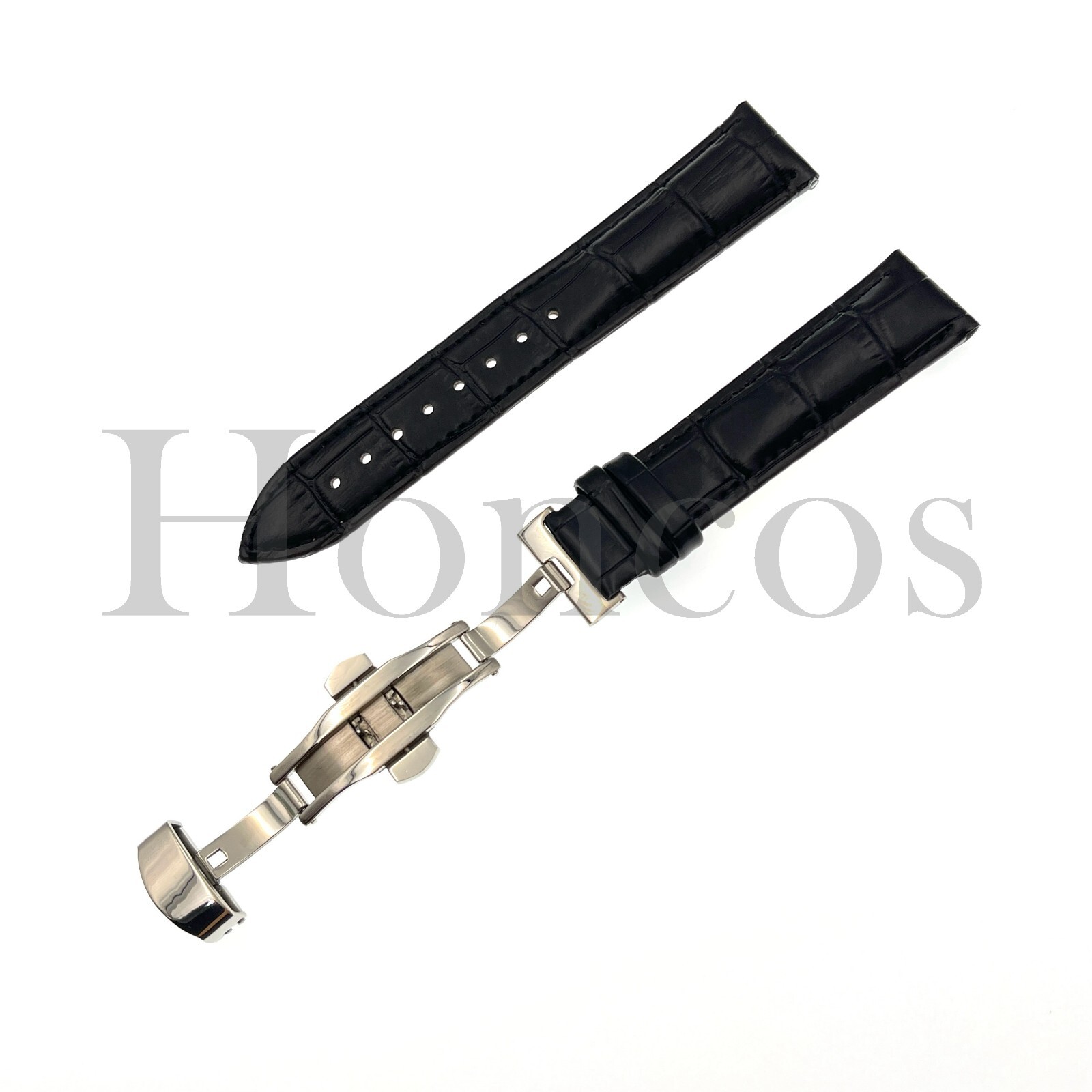 Fits For seiko Watch Genuine Leather Strap Band Clasp 18mm 19mm 20mm ...