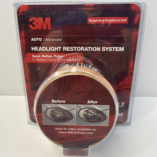 3M Headlight Lens Restoration System Restorer Kit 39008 Buffing Polish ...