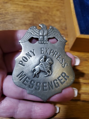 Vintage Old West Pony Express Messenger Badge | eBay