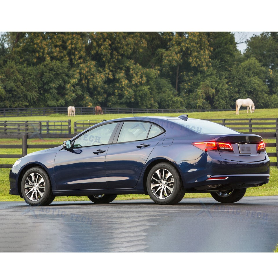 Glossy Black Chrome Delete Blackout Window Cover Sticker For Acura TLX ...