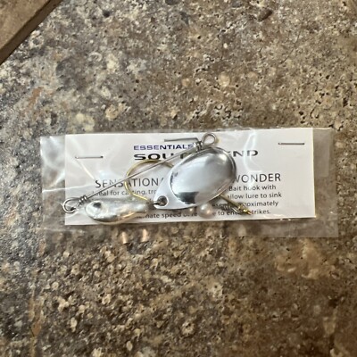 South Bend Sensational Walleye Wonder Fishing Lure No 3 Silver Black ...