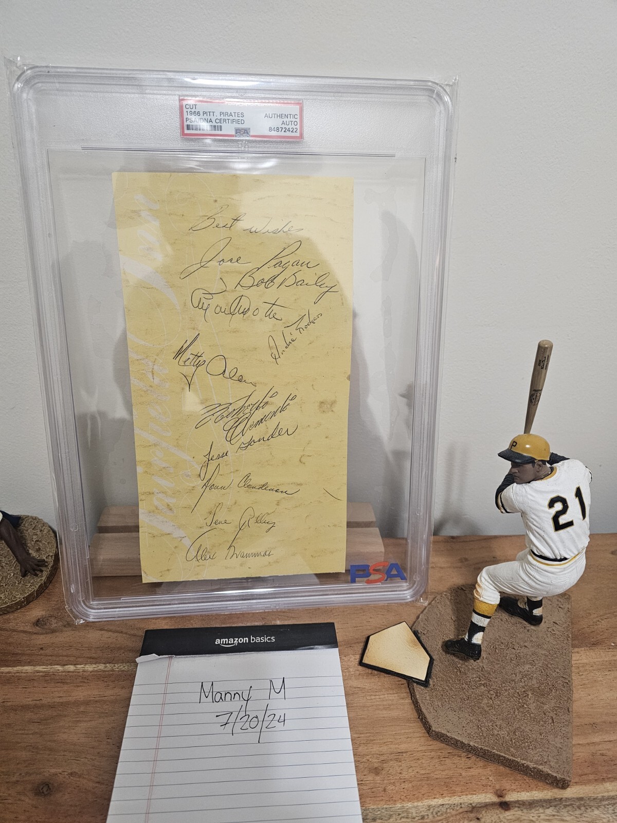 1966 Roberto Clemente autograph & Pittsburgh Pirates PSA Signed | eBay
