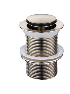 40mm Brushed Nickel Pop-Up Waste No Overflow | eBay Australia
