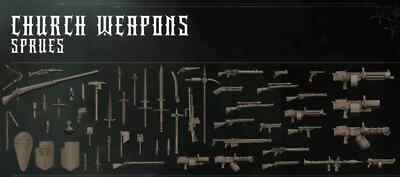 3D Printed HD 16K Trench Crusade - Church Weapons Sprue Set | eBay