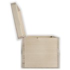 Cube Square Wooden Box 16 x 16 x 16 cm / Plain Pine for Storage Craft ...