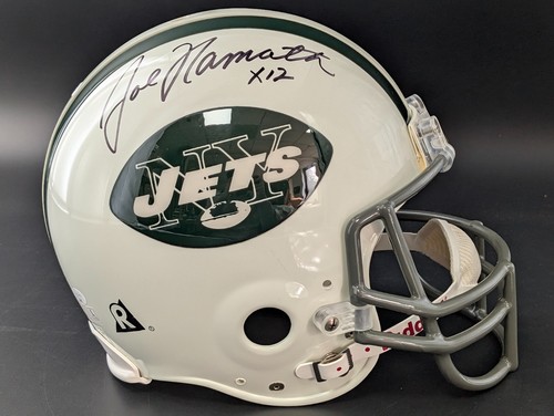 Joe Namath Signed Riddell Full Size New York Jets Proline Helmet AUTO ...
