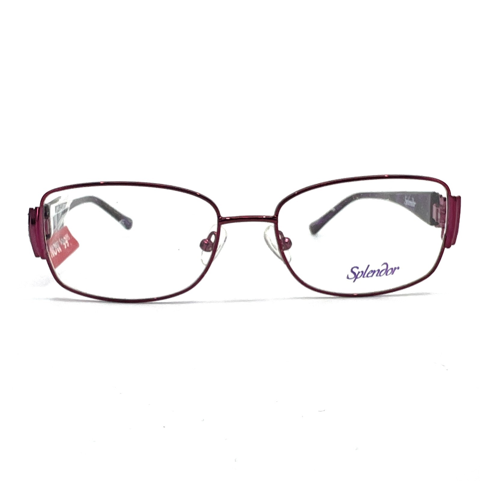 SPLENDOR SP 3007 BU Womens Burgundy Full Rim Eyeglasses 51-16-135 | eBay