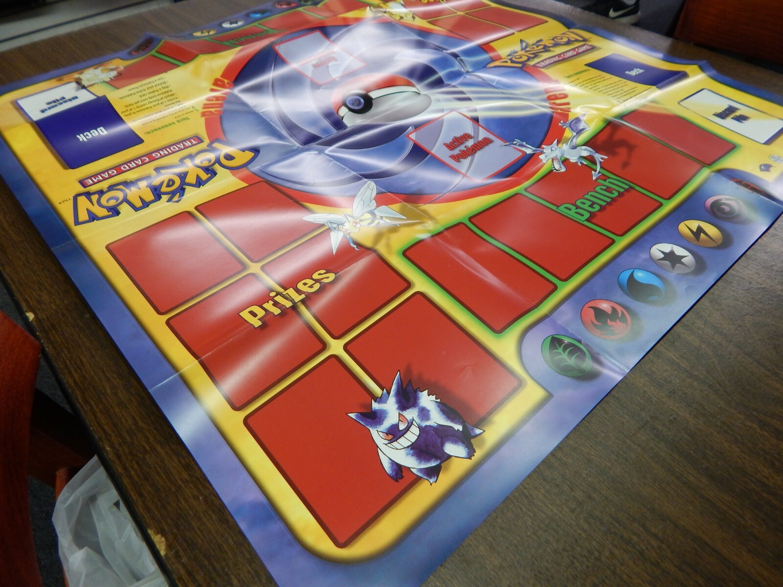Vintage Original Pokemon Play Mat Base Set Trading Card Game USED FREE ...