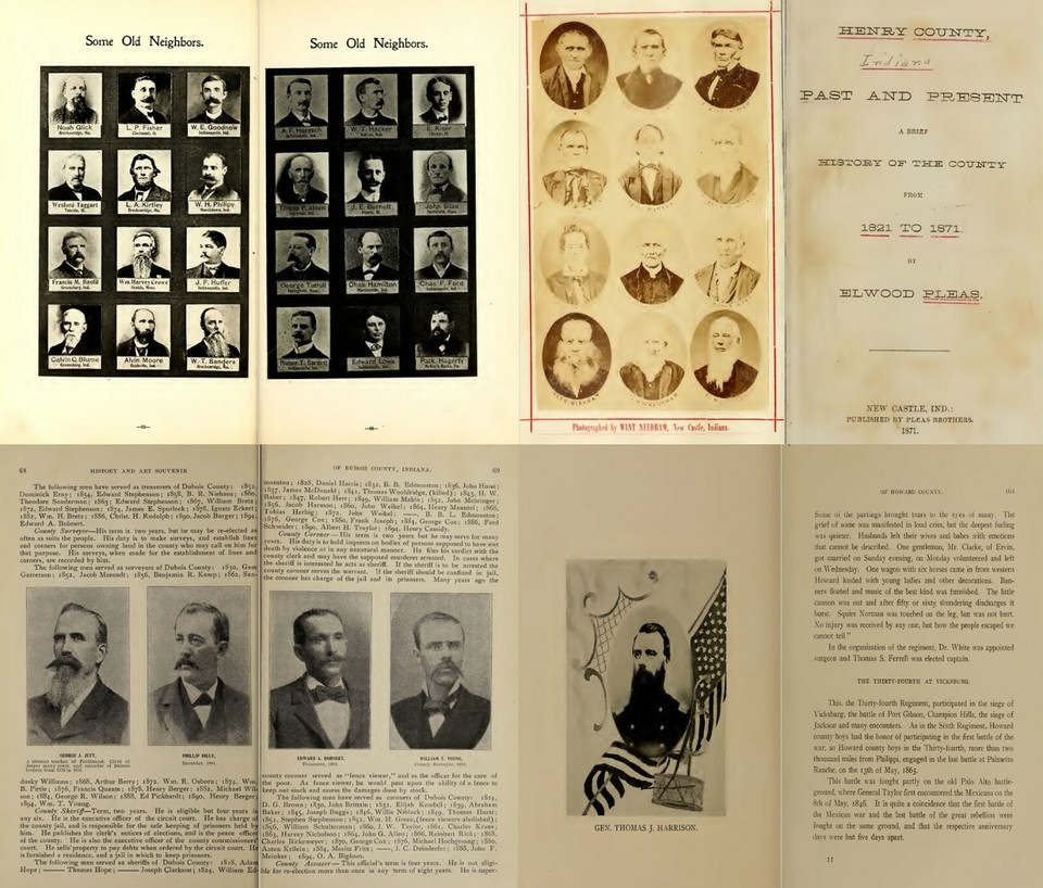 105 Old Rare Books on Indiana History Genealogy Ancestry Family Records ...