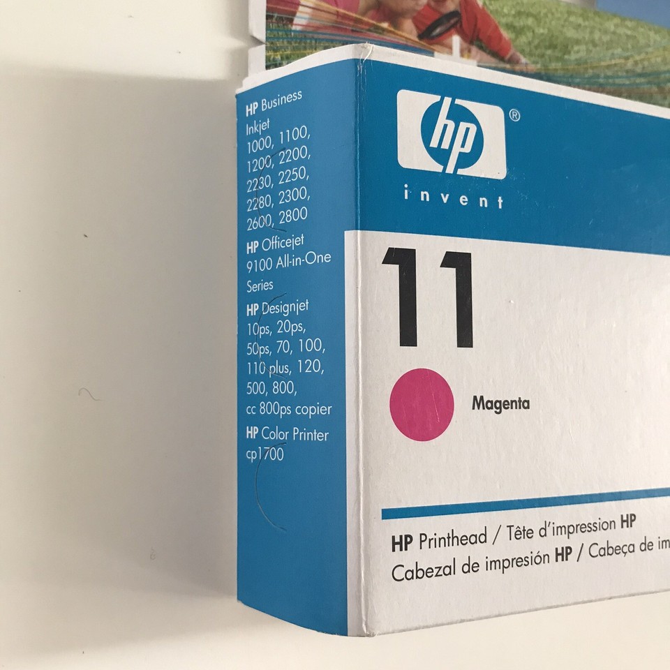 2008-2009 Genuine OEM HP 11 C4812A Magenta Printhead Cartridge Sealed ...