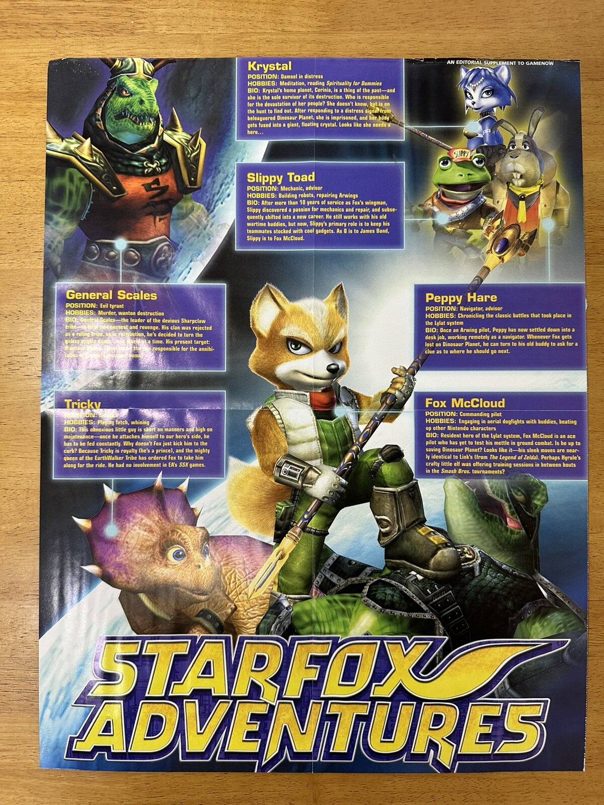 Star Fox Adventures With Driver 2 Poster Nintendo Gamecube Collectible ...