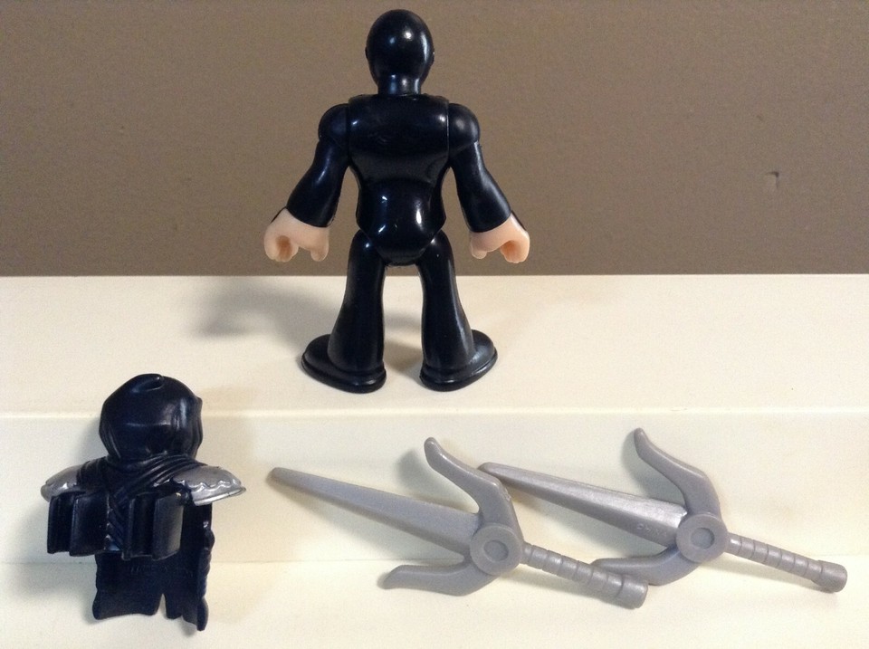 IMAGINEXT NINJA FIGURE BLUE BELT ARMOR SAMURAI CASTLE PART FISHER PRICE ...