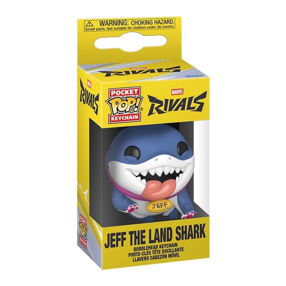 FUNKO POP MARVEL RIVALS KEYCHAIN JEFF THE LAND SHARK | eBay