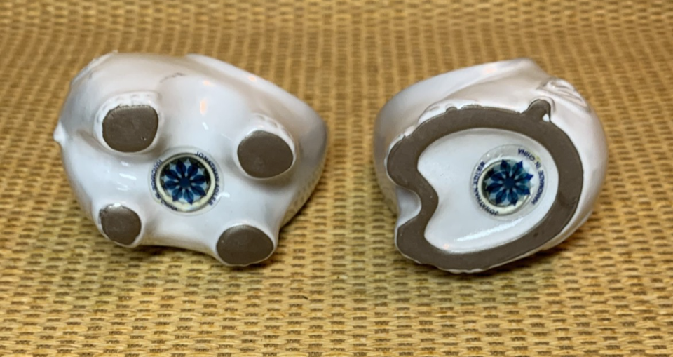 Jonathan Adler Elephant Salt & Pepper Shaker Set Light Gray Ceramic ...