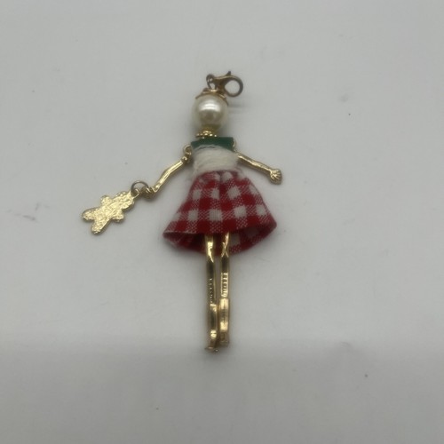 Le Carose vintage pendant doll with gingerbread man | eBay