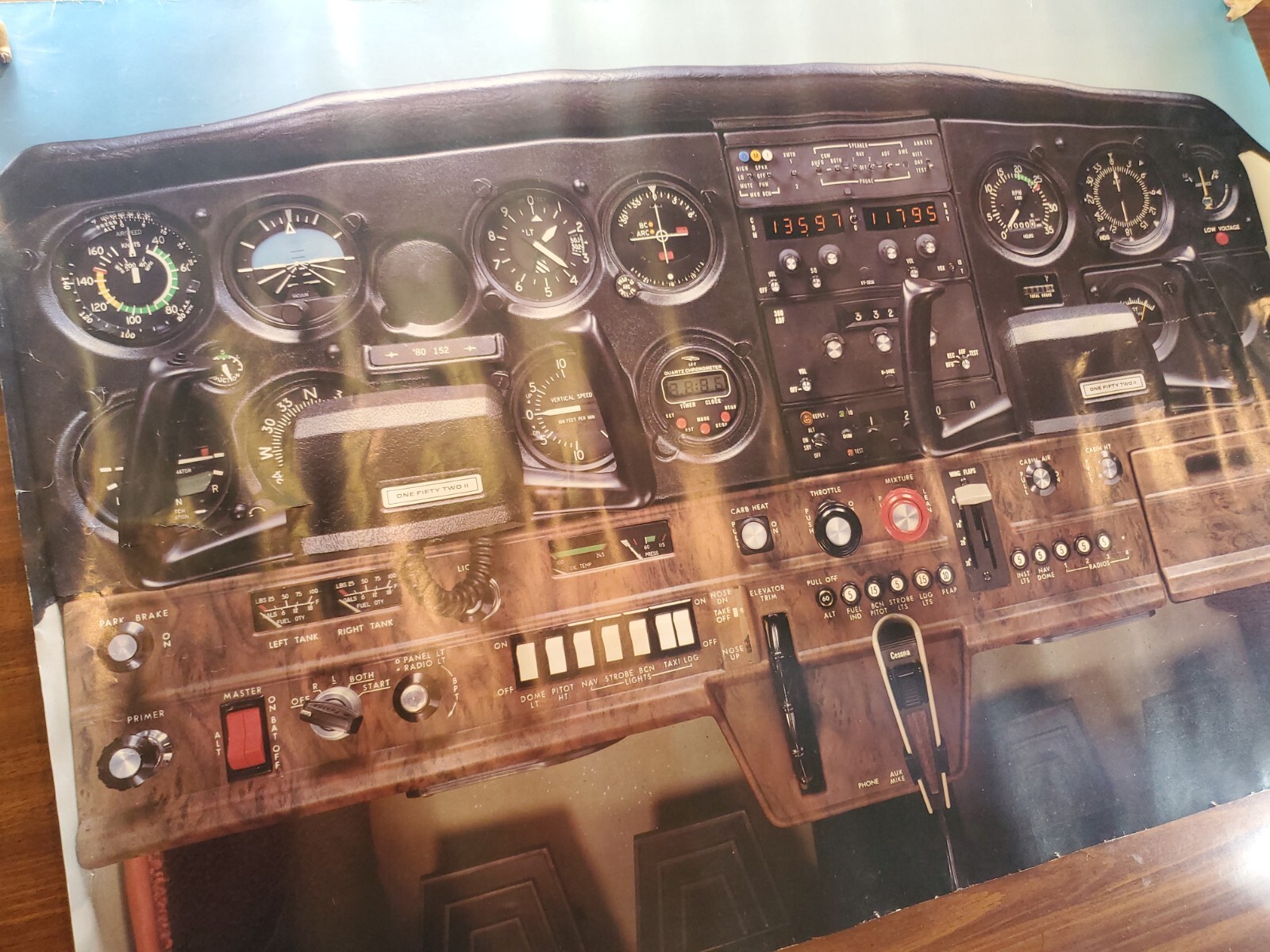 Cessna 152 Cockpit Poster