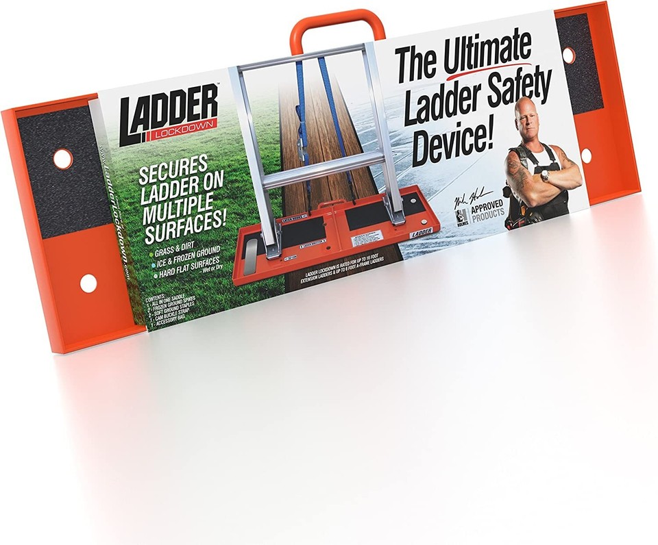 Yellow Ladder plate Ladder Lockdown Home, The Ladder Stabilizer Holmes ...