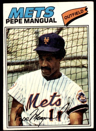 1977 TOPPS PEPE MANGUAL NEW YORK METS #552 | eBay