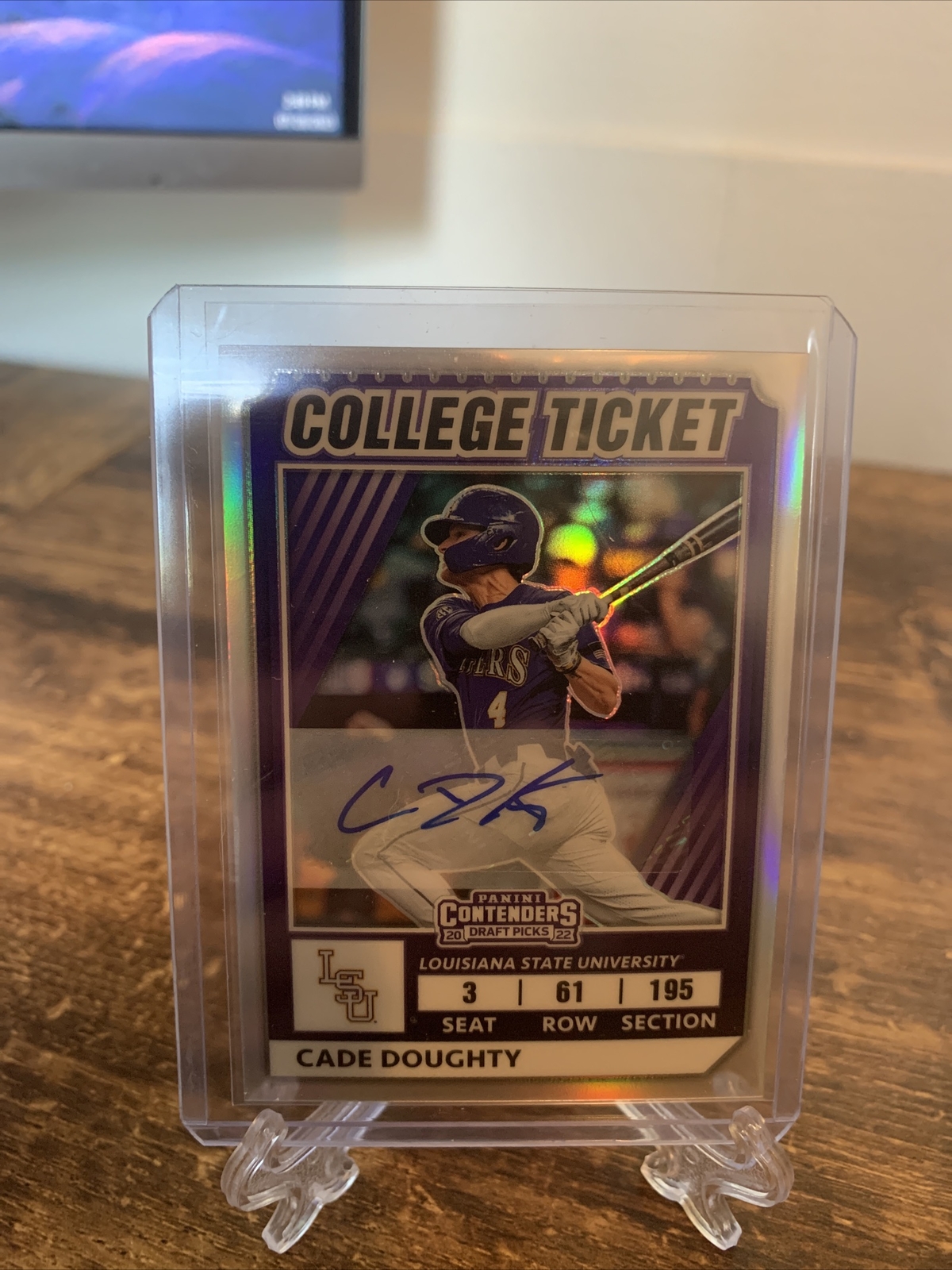 2022 Panini Prizm Draft Picks Cade Doughty College Ticket Refractor ...