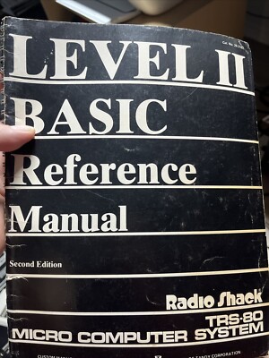 Radio Shack TRS-80 LEVEL II Basic Reference Manual, 2nd Printing (1978) | eBay
