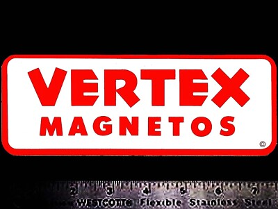 VERTEX Magnetos - Original Vintage 1970's Racing Decal/Sticker | eBay