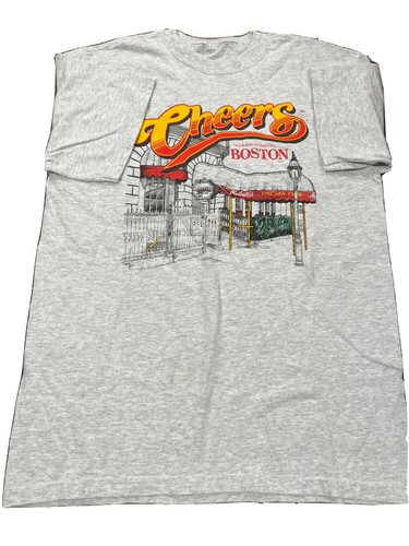 Vintage Cheers TV Show Tee Gray Boston 2006 90s Retro USA **READ** | eBay