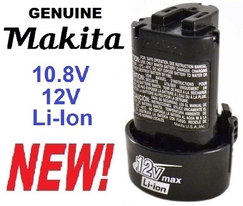 NEW Genuine OEM Makita 10.8V - 12V 12 Volt Max Lithium-Ion Li-Ion ...