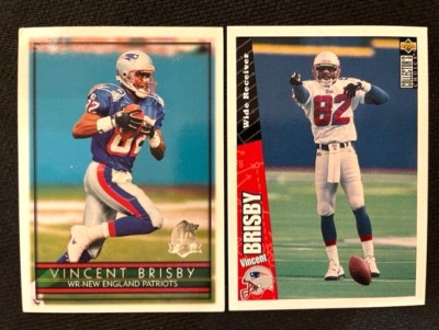NFL - Vincent Brisby 1996 Topps 40th Anniv & 1996 Upper Deck CC ...
